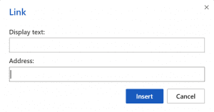 How to insert a URL for an online webpage in word online ...