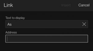 How to insert a URL for an online webpage in word online ...