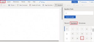 How to use the approximate symbol in word online - WordOnlineTips.com
