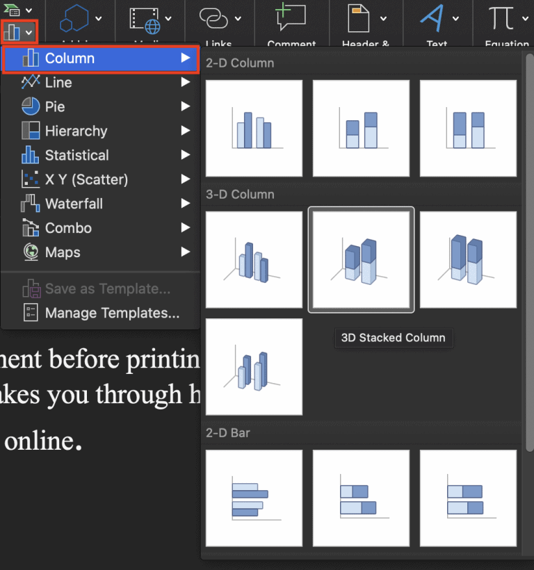 How do u make a bar graph on Microsoft word online? - WordOnlineTips.com