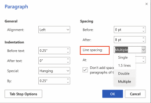 How to put spacing between bullet points in Word Online ...