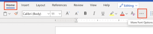 How to draw a line through text in Word Online? - WordOnlineTips.com