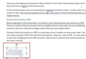 How to Sign a Document in Word Online? - WordOnlineTips.com